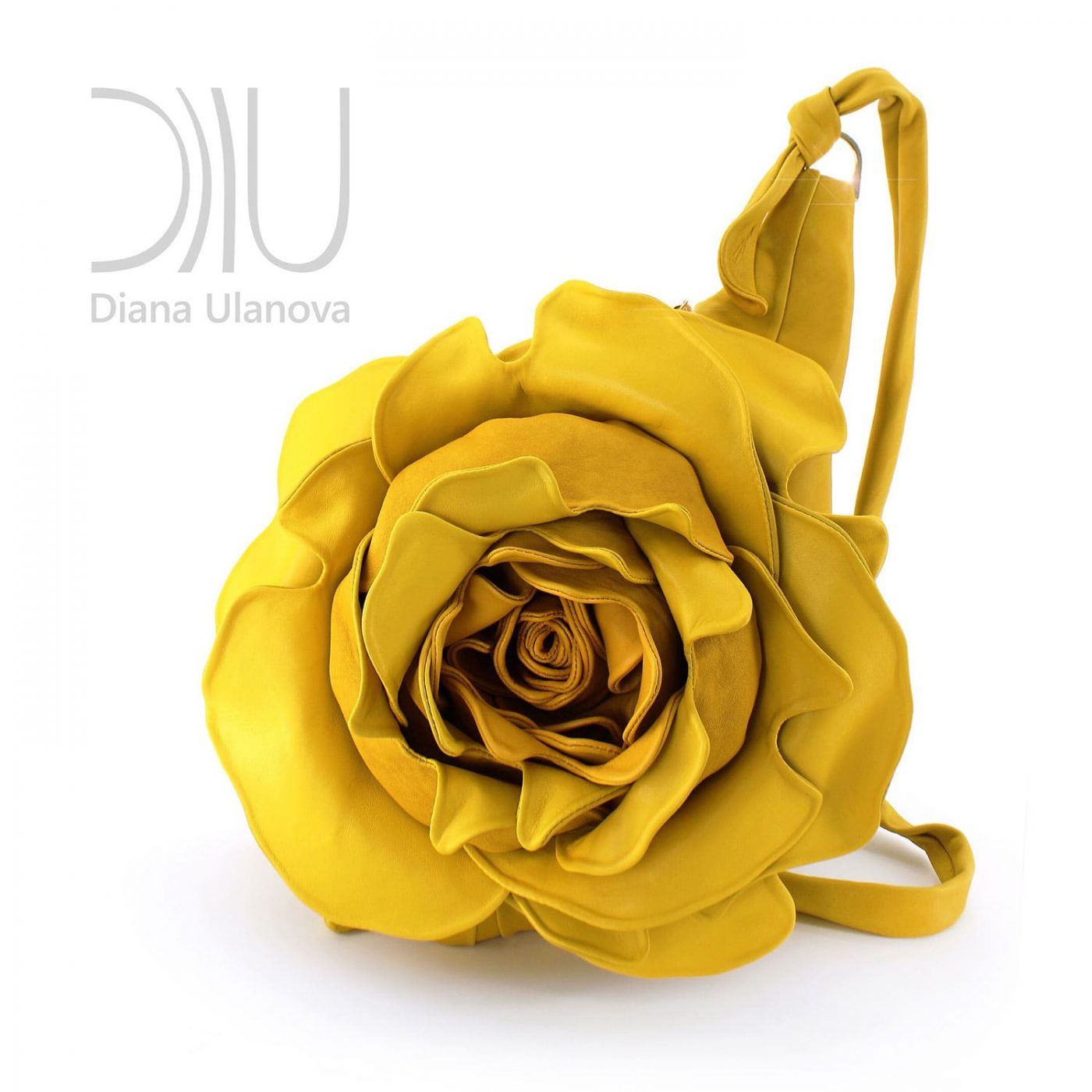 Yellow Designer Shoulder Bag - Royal Rose | Diana Ulanova | Women-Bags.com