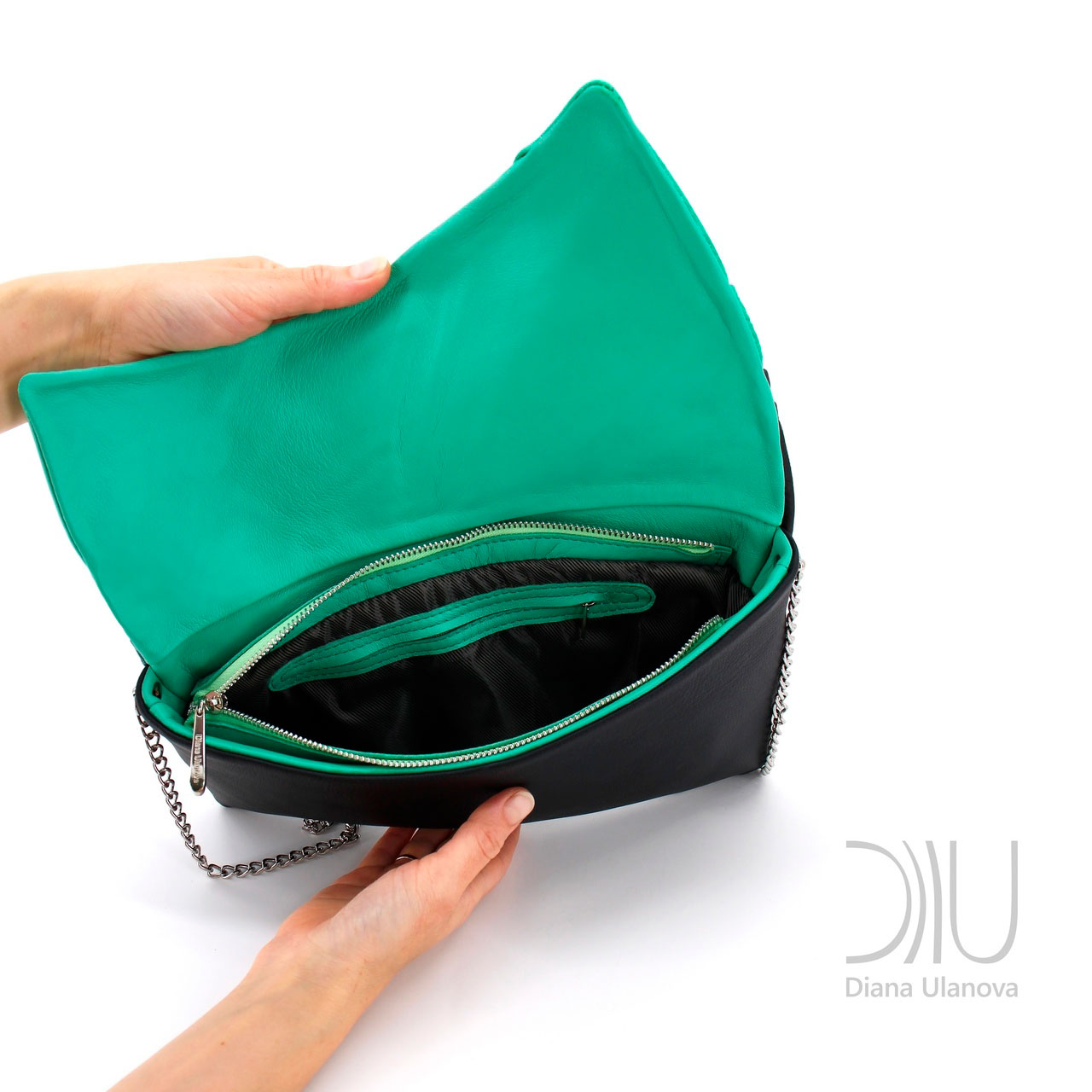 Evening Clutch-ART | Leather handmade bags designed by Diana Ulanova