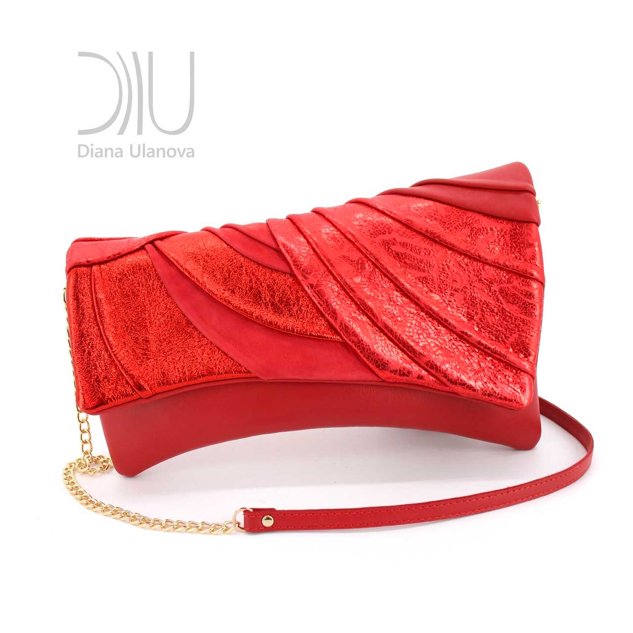 Evening Clutch-ART | Leather handmade bags designed by Diana Ulanova